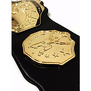 Undisputed Belts Fantasy Football Championship Belt Trophy - Spike (Black/Gold)