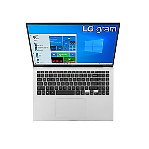 LG Gram 16Z90P Laptop 16" IPS Ultra-Lightweight, (2560 x 1600), Intel Evo 11th gen Core i7 , 16GB RAM, 1TB SSD, Upgradeable Windows 10 Home, Alexa Built-in, 2X USB-C, HDMI, USB-A - Silver