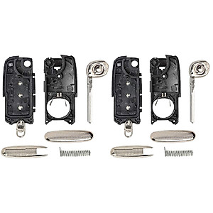 Beefunny New Replacement Uncut Folding Remote Key Shell Case Fob 3 Button for Bentley Continental GT GTC 2006-2010(1)
