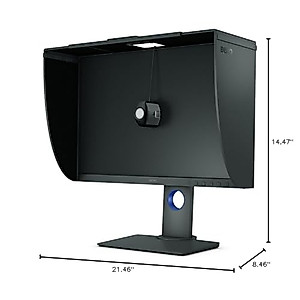 BenQ SH240 Monitor Shading Hood | Fits BenQ SW240 | Anti-Glare | Great for Photography and Video Editing Black