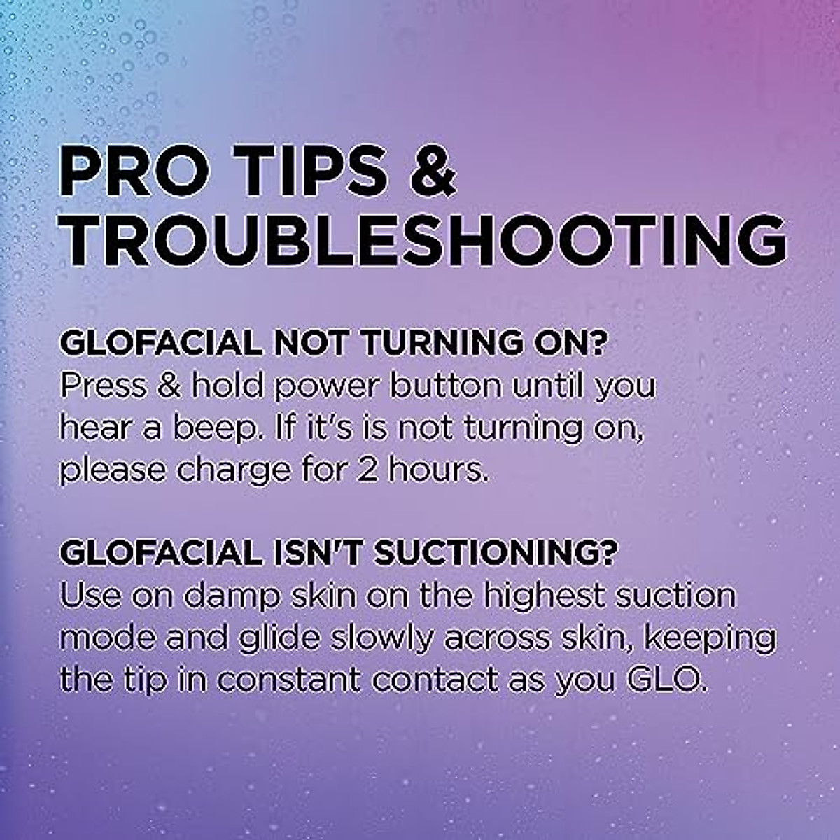 GLOfacial Hydro-Infusion Deep Pore Cleansing + Blue LED Clarifying Tool