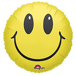 ANAGRAM INTERNATIONAL Party Balloons, 17", Yellow