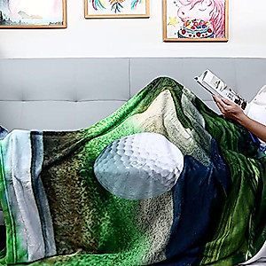 Blankets Sofa Bed Throw Lightweight Cozy Plush Golf Course Beautiful Sky Hole Bunker 60"x80"