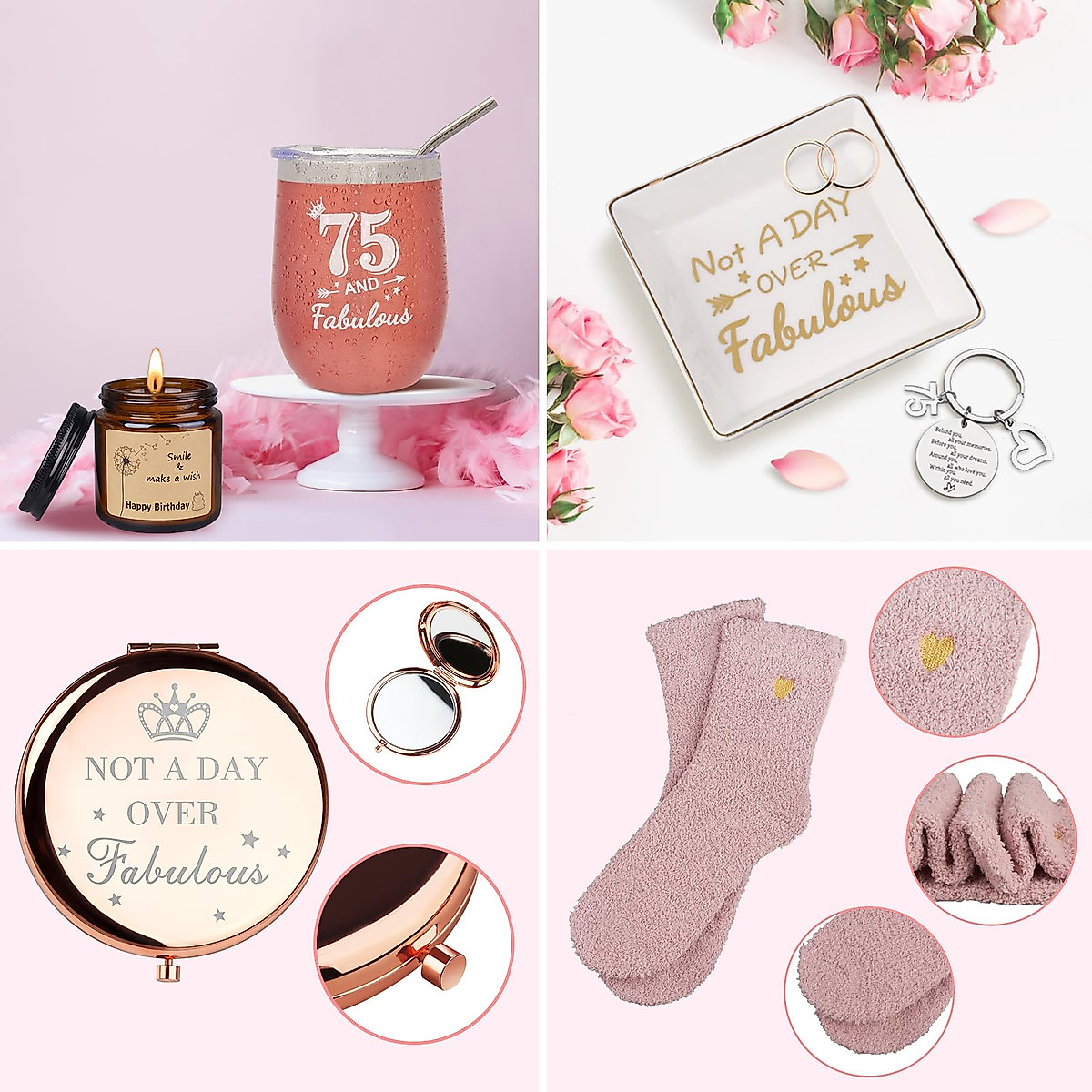 75th Birthday Gifts For Women, Happy 75th Birthday Gifts For Her Best Friend Mom Sister Wife Turning 75, Gift For 75 Year Old Woman Birthday Unique, Funny Birthday Gift Box Ideas