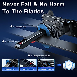 xuenair Car Phone Holder Vent, [Easiest Operation] Gravity Automatic Phone Holder for Car, [Aluminum & Compact] Vent Phone Mount for Car, Android Car Phone Holder iPhone 15 Pro Max-Black