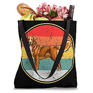 Vintage Retro Sunset Nova Scotia Duck Tolling Retrievers Dog Tote Bag