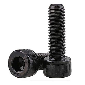 FullerKreg M3-0.5 x 12mm Alloy Steel Socket Cap Screw, (pkg of 100),ISO 4762, Hex Drive, Class 12.9, Black Oxide Finish