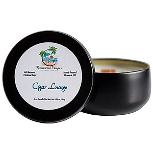 Cigar Lounge Candle 8 oz. Tin