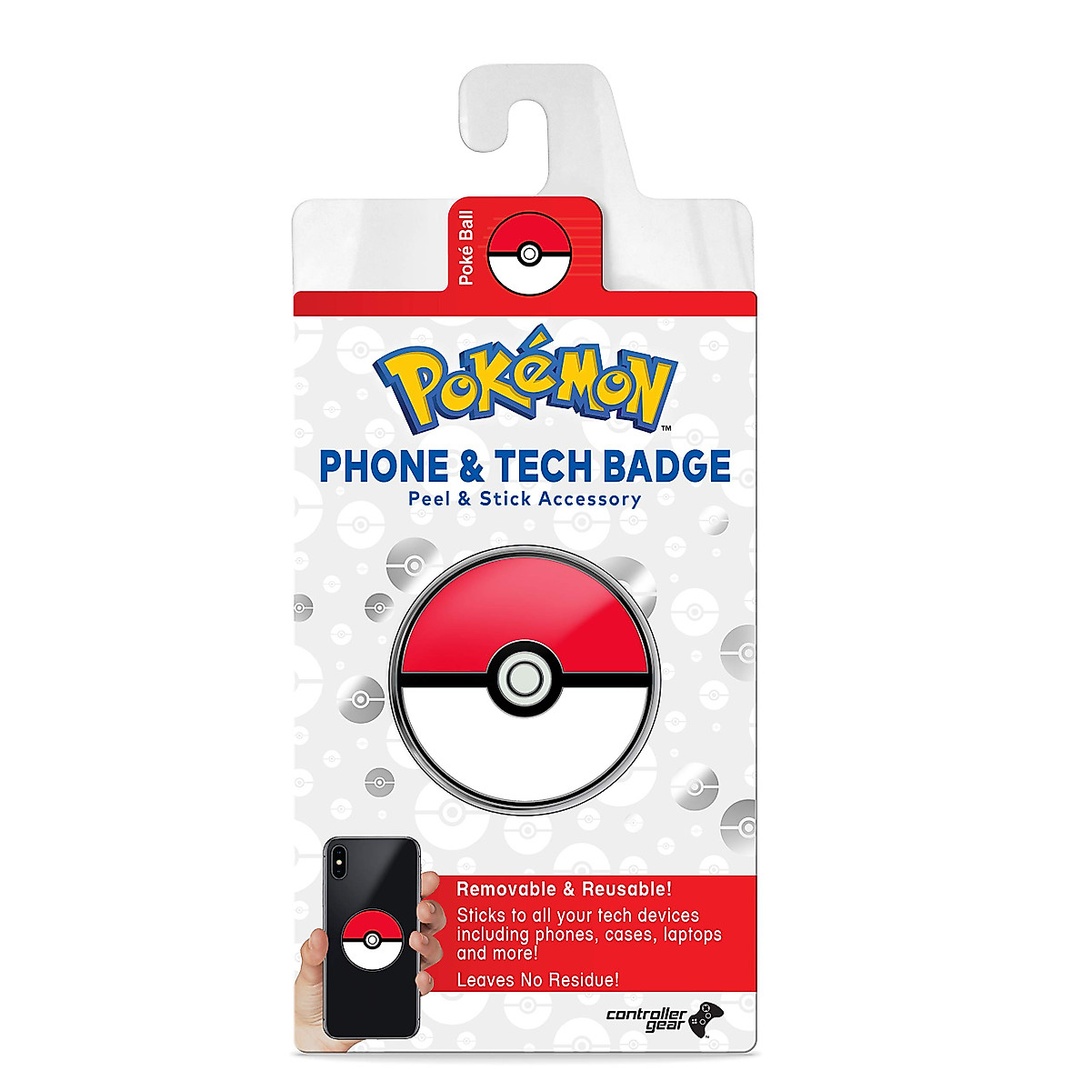 Controller Gear Pokemon Poke Ball Phone & Tech Badge - Android