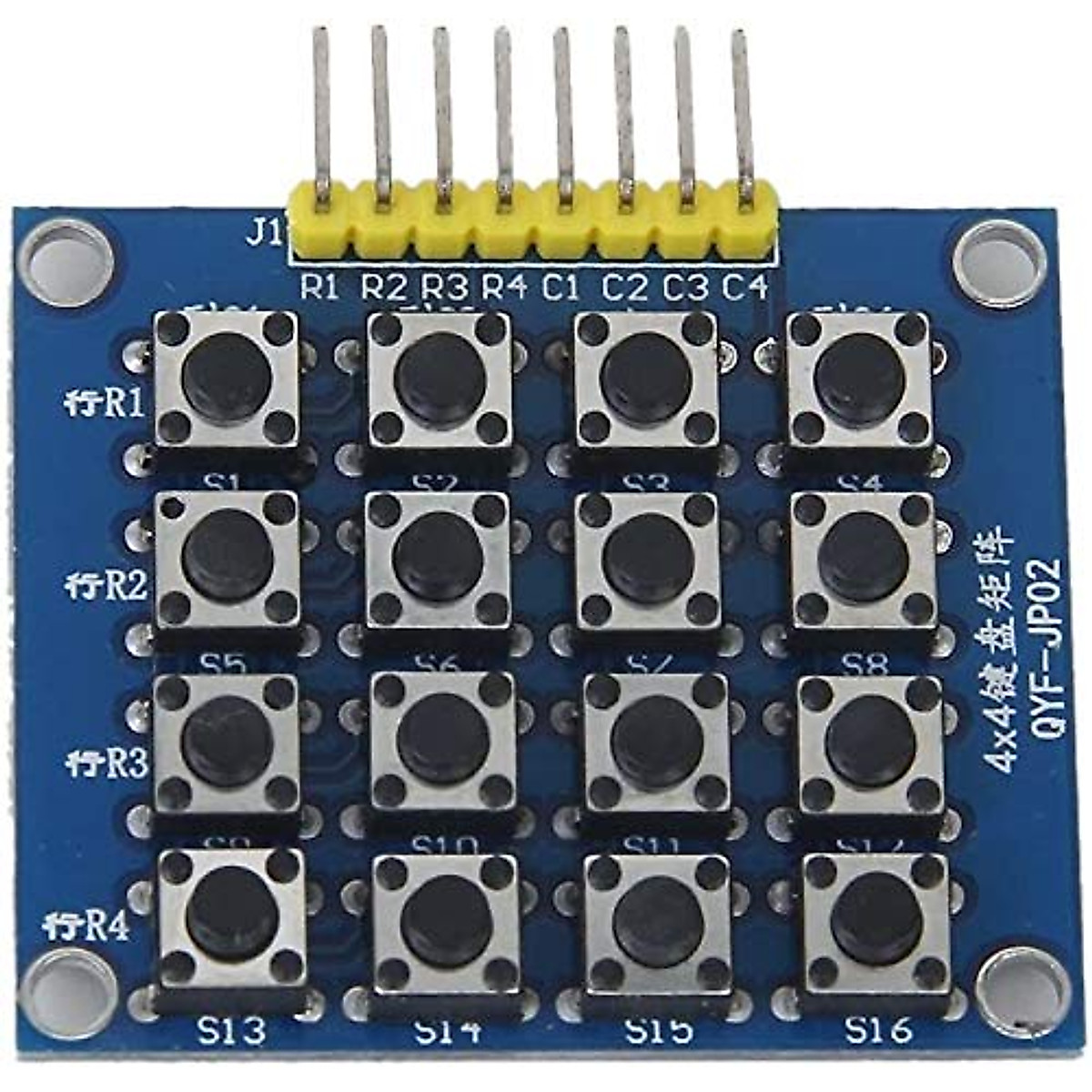 ZYM119 1pcs 4x4 Matrix Keyboard Module Board with 16 Keys MCU for Computer Circuit Board