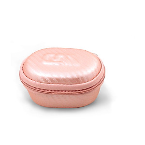 Casematix Rose Gold Earbud Case Compatible with Samsung Galaxy Buds Live or Buds+ True Wireless Earbuds Bluetooth, Clip On Carabiner Impact Protection