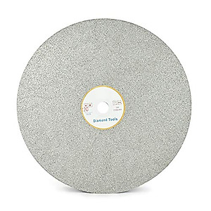 SCOTTCHEN Diamond Flat Lap Wheel 8" x 1/2" Grinding Sanding Disc Lapping Polishing Disc-120 Grit
