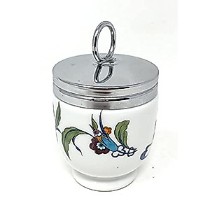 Royal Worcester Palmyra Porcelain Made In England Single Egg Coddler Poacher