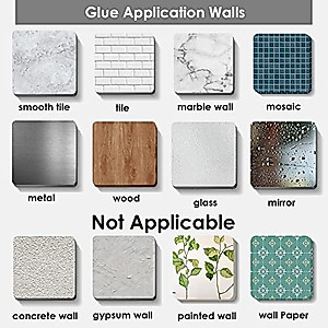 Veefos Bathroom Shelf Shower Organizer 12 Inch, Metal Small Wall Shelf Floating Shelf Bathroom Countertop Organizer Shower Caddy for Wall Storage, No-Drilling Glue & Screw