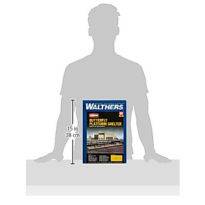 Walthers Cornerstone Series Kit HO Scale Butterfly-Style Station Platform Shelters