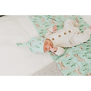 Large Premium Knit Baby Swaddle Receiving Blanket "Cusco" by Copper Pearl