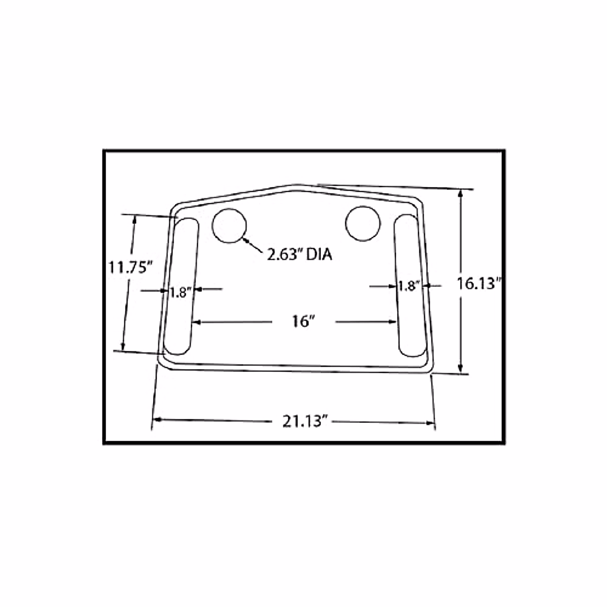 Jobar 47903800 Walker Tray Jb4790 Box Of 1