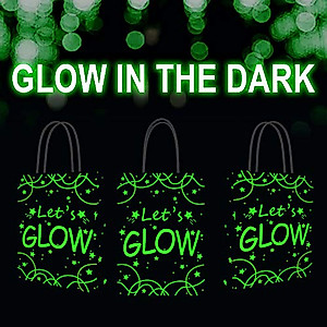 Glow in the Dark Gift Bags, Creative Unique Party Favor Bags Treat Bags for Birthday Party Supplies(12pcs)
