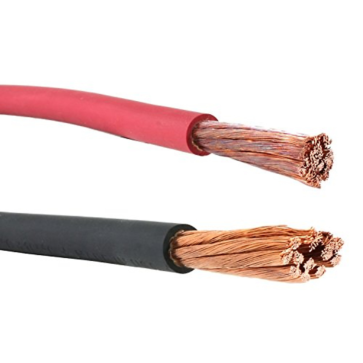 #2 Gauge AWG - Flex-A-Prene® - Welding/Battery Cable - Black & Red - 600 V - Made in USA (25 FEET OF EACH COLOR)