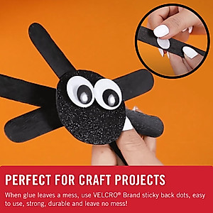 VELCRO Brand Dots with Adhesive | 250 Sets White and Black Assorted | Preschool Classroom Must Haves | Sticky Back Circles Perfect for Teachers | 1/2 Inch Round Tape (VEL-40031-USA)