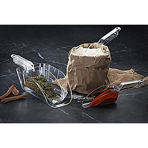 New Star Foodservice 34387 Polycarbonate Plastic Utility Ice Scoop, Clear, 6-Ounce