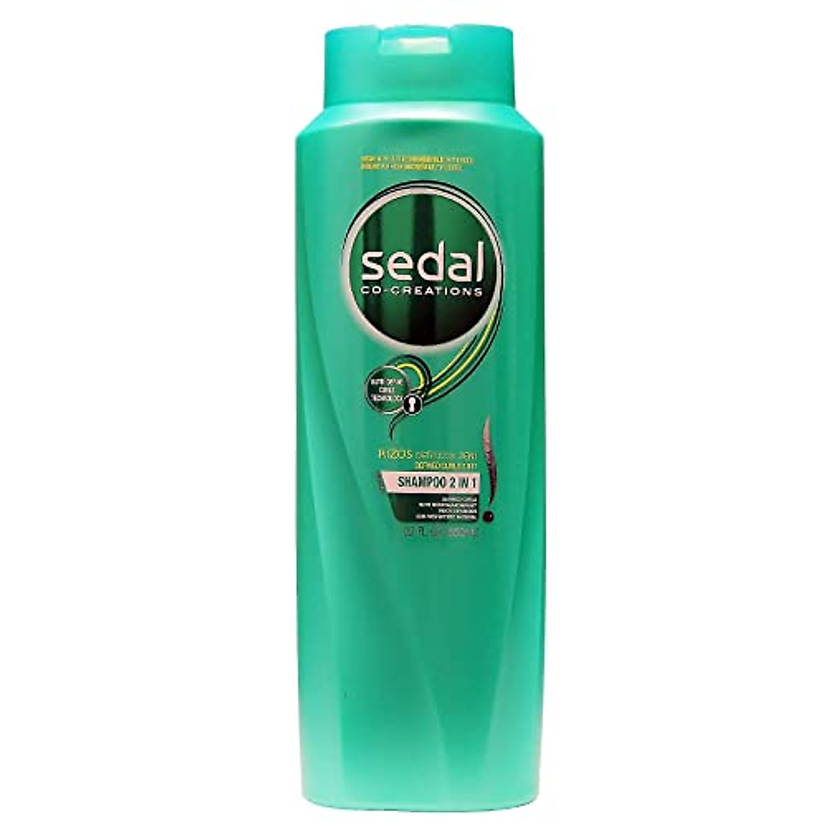 Sedal Co-Creations 2 in 1, Shampoo and Conditioner, Herbal Essence Scent, Anti-Frizz, 2-Pack of 22 FL Oz, 2 Bottles.