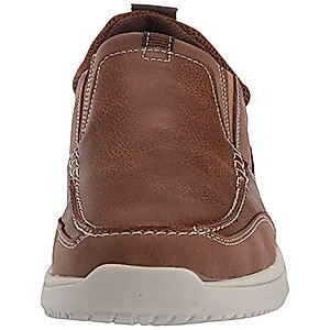 Nunn Bush Men's Conway Slip-On Moccasin Toe with Comfort Gel Loafer, Tan, 13 Wide