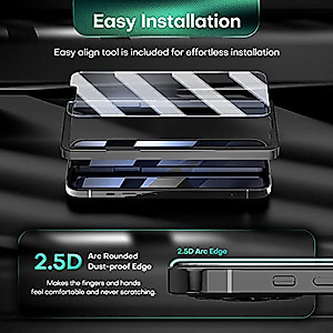 HATOSHI 3 Pack Tempered Glass Screen Protector for iPhone 13 Pro Max with 3 Pack Camera Lens Protector, Case Friendly Easy Installation Clear Protective Glass Screen for iPhone 13 Pro Max 6.7-inch