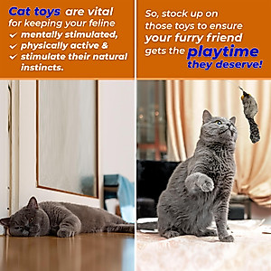 Kats'N Us Dat Darn Raccoon Real Rabbit Fur Cat Toy- Furry Cat Toys, Cat Stuffed Animal, Cat Entertainment for Indoor Cats and Kittens, Interactive Cat Toys - 12 Inches