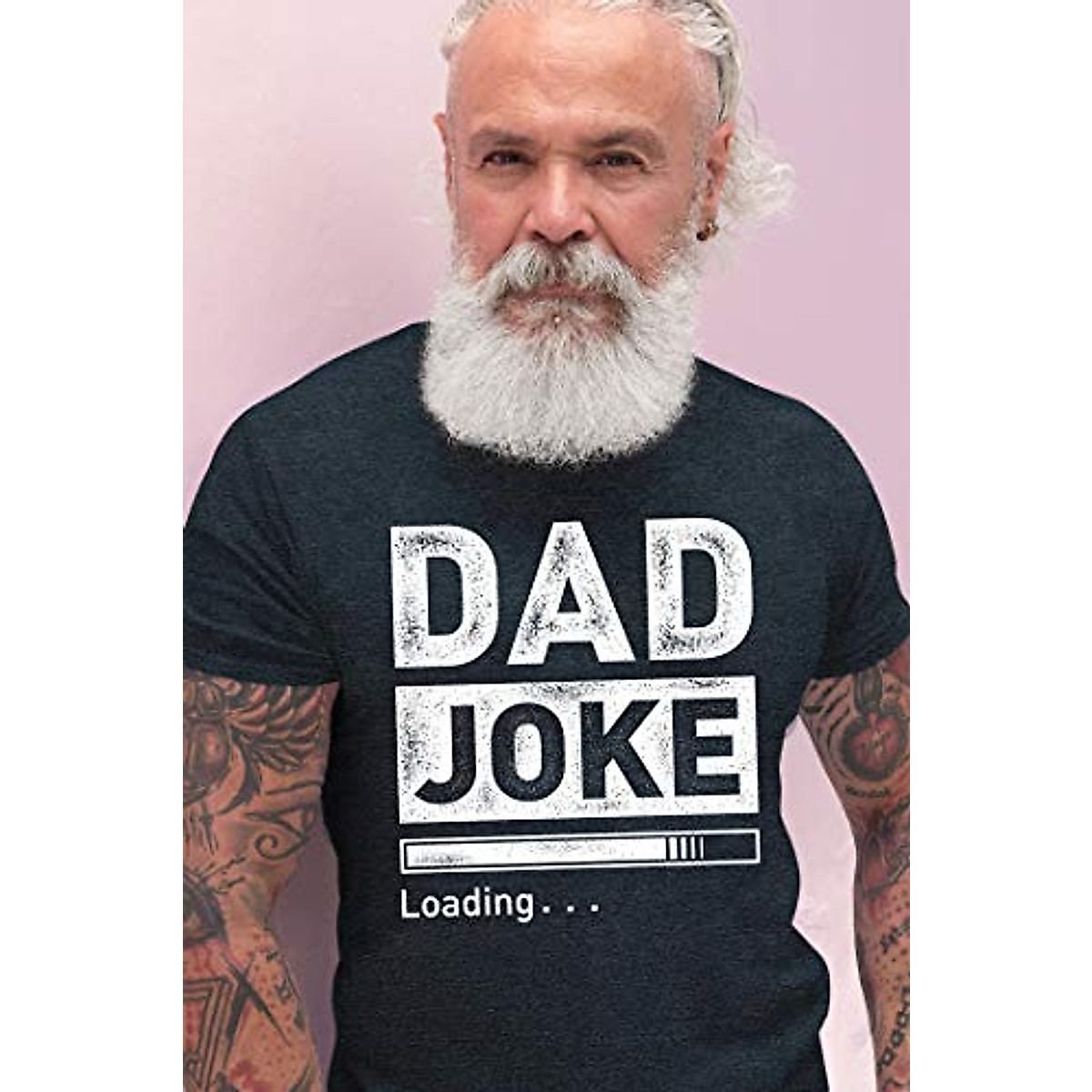 dad Joke Loading Shirt Funny t Shirts for Men Best dad Gifts from Daughter Tshirt (Charcoal Black, Medium)