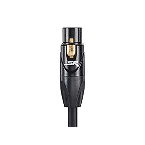 Monoprice XLR Male to XLR Female Cable [Microphone & Interconnect] - 100 Feet | Gold Plated, 16AWG - Stage Right Series