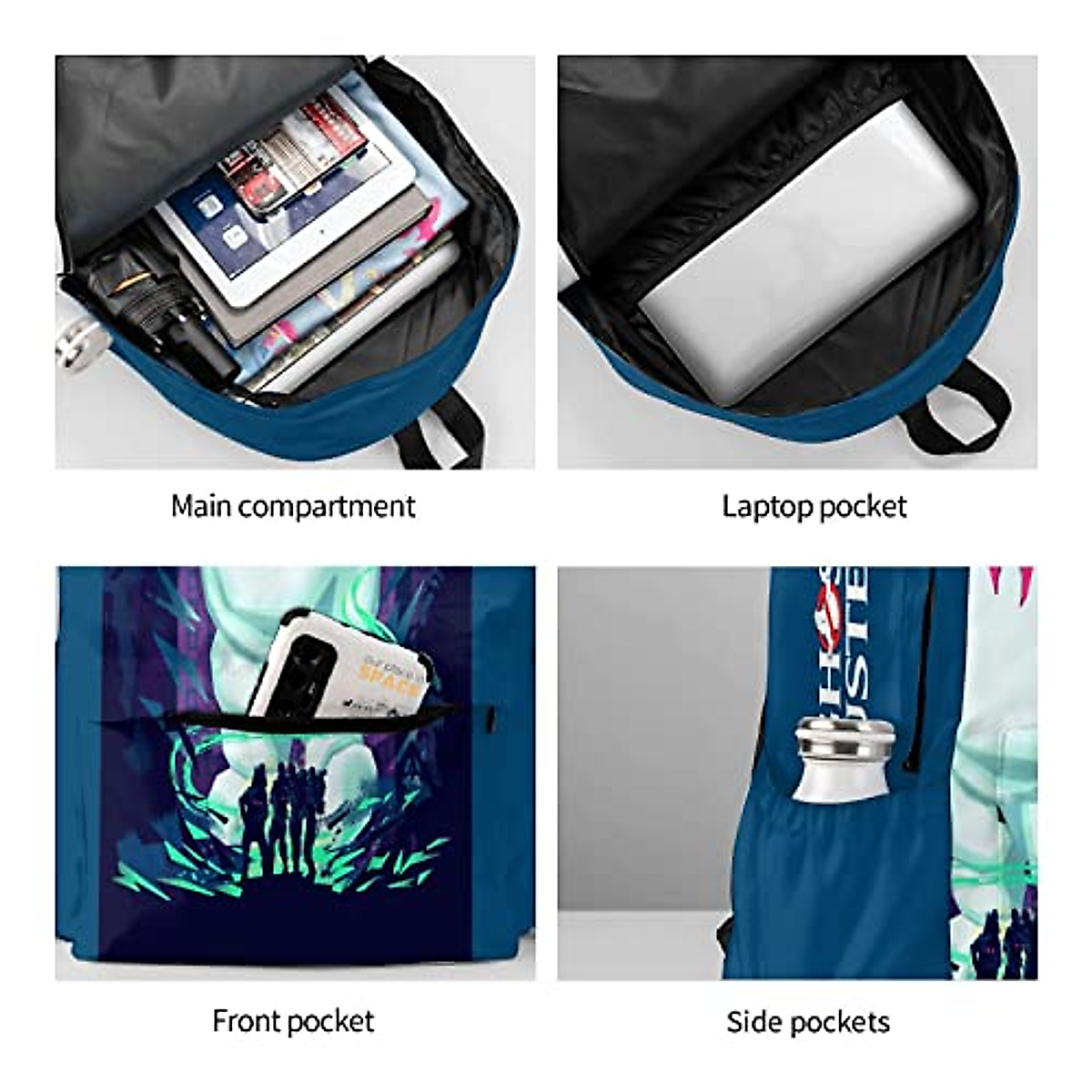 Ke Moxiey Scary Backpack Casual Laptop Bag Large Capacity Travel Backpack Aesthetic Fashion For Women Men