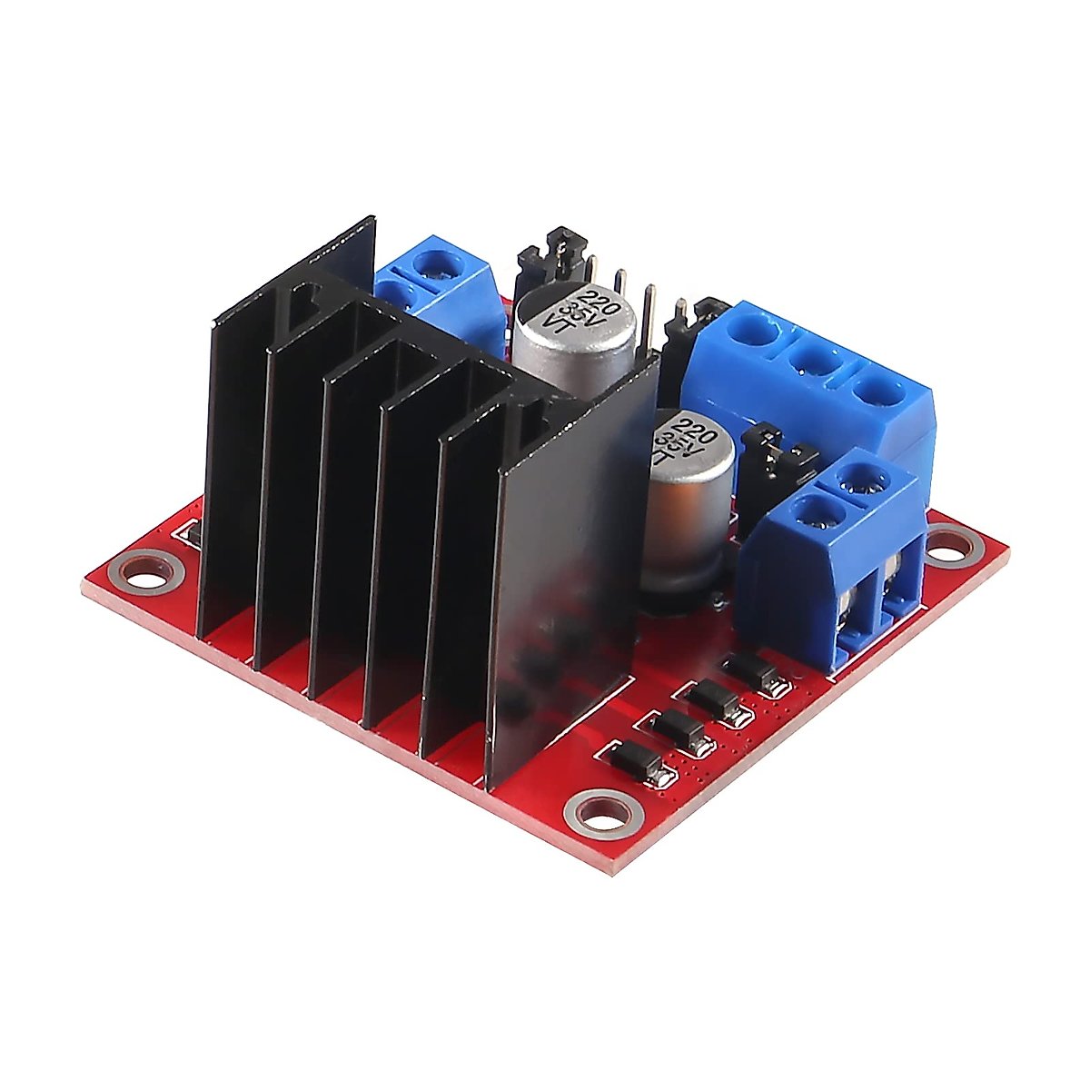 AEDIKO 4pcs L298N Motor Drive Controller Board Module Dual H Bridge DC Stepper with Jumper Wires M/F M/M F/F for DIY Electric Projects, Smart Car Robot