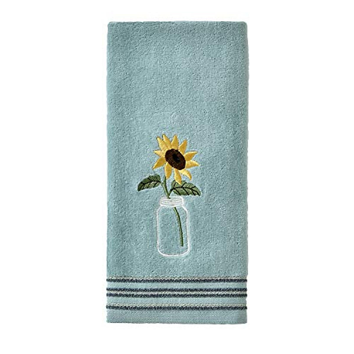 SKL Home by Saturday Knight Ltd. Sunflower in Jar Hand Towel (2-Pack), Aqua