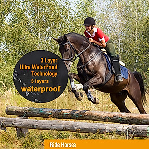 Leg Gaiters Waterproof Snow Boot Gaiters for Snowshoeing, Hiking, Hunting, Running, Motorcycle Anti-Tear Oxford Fabric, TPU Instep Belt Metal Shoelace Hook Adjustable top Buckle Strap for (Black, XL)