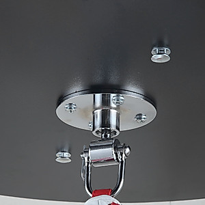 Soozier Speed Bag Boxing Punching Bag Wall Mount Height Adjustable, MMA, Martial Arts, and Boxing Equipment for Training at Home, Heavy-Duty Steel Platform, Strong PVC Leather ( 9" H x 7" Dia. )