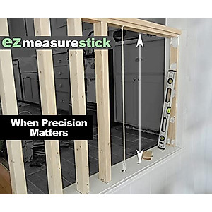 Extendable Measuring Stick Tool | Pinch Stick for Woodworking | No Numbers, No Mistakes | Carpentry, Woodworking, Hobbies, and Remodeling Projects.