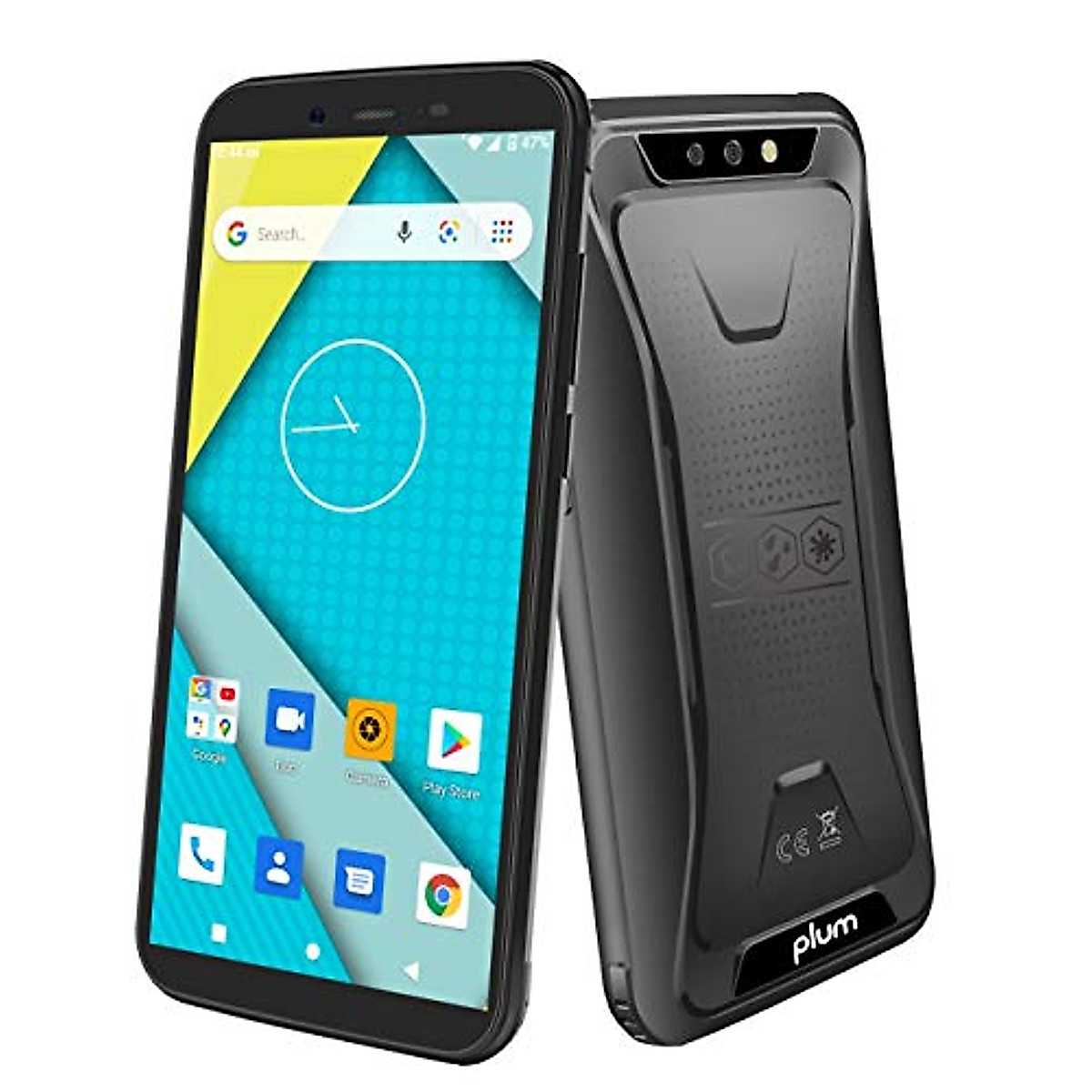 Plum Gator 6-4G Rugged Phone Water Shock Resistant Military Grade IP68 Certified, Not for use in The USA