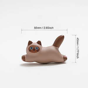 JADDSA Cat Magnet 3D Resin Refrigerator Magnets Stickers Cute Magnets Kitchen Decoration,Decorative Magnets with Double-Sided Stickers to Satisfy Any Panel.