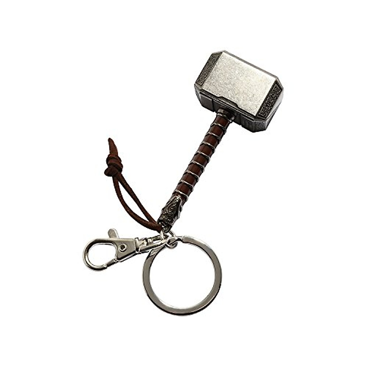 Marvel Thor Hammer 2 Pewter Key Ring , unisex-children, Grey