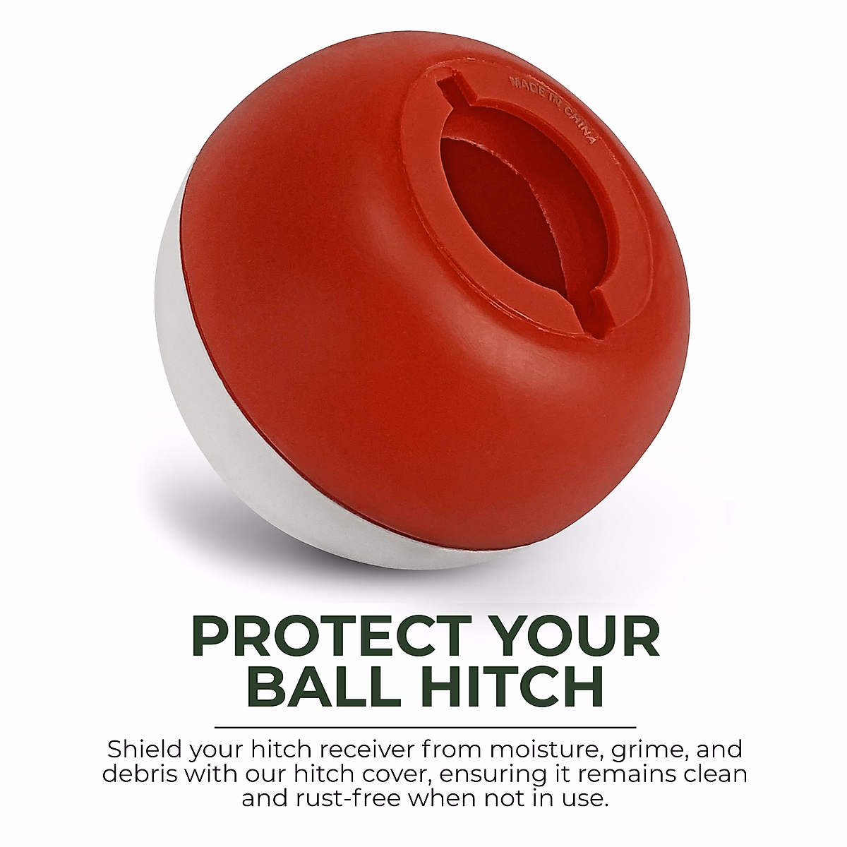 Rivers Edge Products Trailer Ball Cover, 1 7/8 to 2-Inch Trailer Hitch Ball Cover, Fishing Tow Ball Protector, Funny Towing, Trailer, Truck, or RV Accessories, Bobber