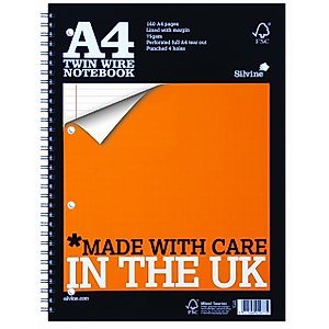 Silvine A4 Spiral Fashion Case Notebook