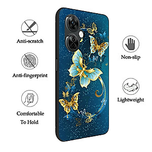 Starhemei for OnePlus Nord N30 5G Case, OnePlus Nord CE 3 Lite 5G Case, Silicone TPU Slim Rubber Flexibility Soft Protective Cover Protector Phone Case for OnePlus Nord N30 5G 2023 (Butterfly)