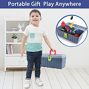 iPlay, iLearn 3 in 1 Large Transform Cool Toy Gift for 4 5 6 7 8 9 10 Year Old Boys Birthday, Kid Take Apart Robot, Big Truck Toys, Building Tool Bench, Preschool Child Development STEM Learning