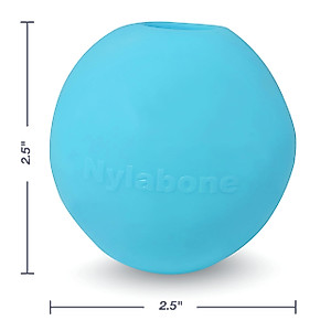 Nylabone Power Play Puppy Gum-a-Ball, Puppy Ball - Interactive Puppy Enrichment Toys - Puppy Must Haves (1 Count)