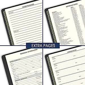 AT-A-GLANCE 2022 Monthly Planner by AT-A-GLANCE, 7" x 8-3/4", Medium, Wirebound, Recycled, Black (70120G05)
