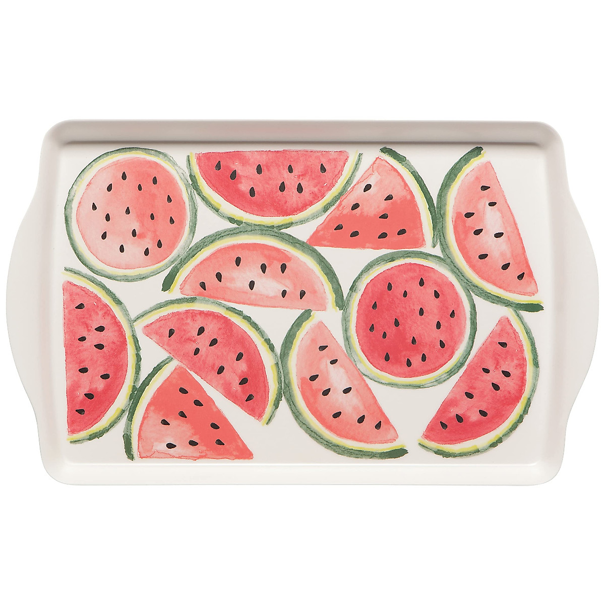 Now Designs Melamine and Plant Fiber Planta Platter, Watermelon Large