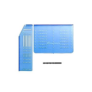 goldenwarm Cabinet Pull Template Door Template Drawer Pull Drill Template 1 Pack - TM160 Cabinet Handle Drill Mounting Drill Mounting Template