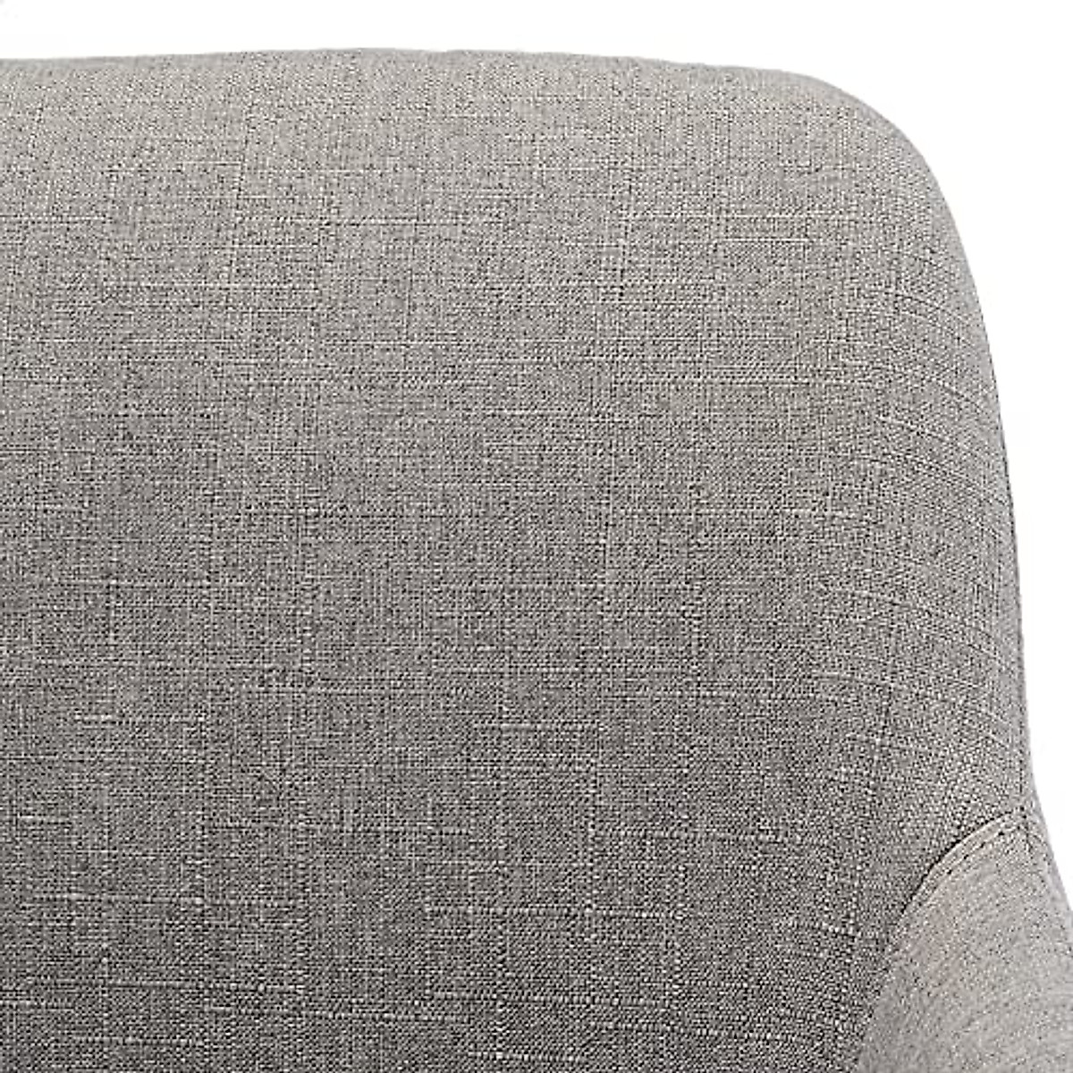 Amazon Basics Upholstered Home Office 360 Degree Swivel Rolling Desk Chair with Arms and Adjustable-Height - Light Gray, 25"D x 23.25"W x 36.25"H