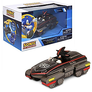 Sonic The Hedgehog Action Figure Toys Bundle ~ 5" Shadow and Tails All Stars Racing Pull Back Action Vehicles (Sonic Party Supplies)